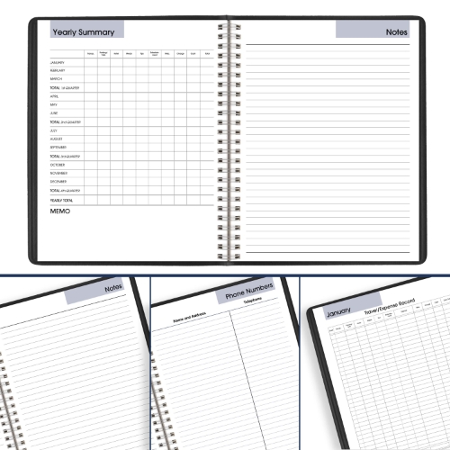 AT-A-GLANCE DayMinder Monthly Planner, 12 Month, 7" x 8 3/4", Black ...