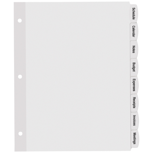 Avery Big Tab Printable Label 8 Tab Dividers, 4 Sets - W.B. Mason