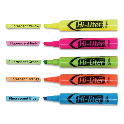 HI-LITER Hi-Liter Desk-Style Highlighters, Smear Safe, Nontoxic ...