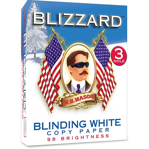 Blizzard Blinding White Copy Paper, 96 Bright, 20 lb, 8.5" x 11", 3 ...