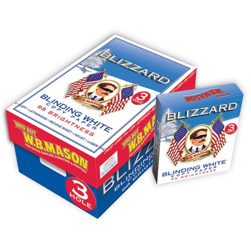 Blizzard Blinding White Copy Paper, 96 Bright, 20 lb, 8.5" x 11", 3 ...