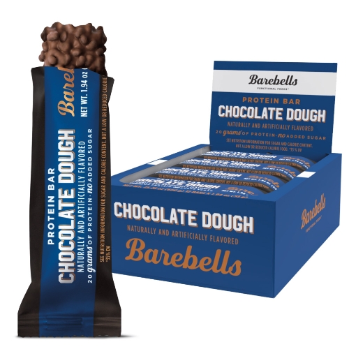 Barebell Protein Bars, Chocolate Dough, 12/Box - W.B. Mason