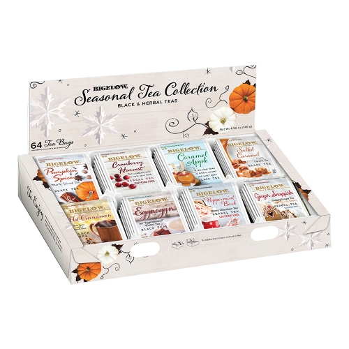 Bigelow Seasonal Tea Assortment, Individually Wrapped, Eight Flavors ...