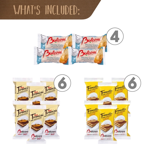 Snack Box Pros Italian Pastry Box, 47 Count - W.B. Mason