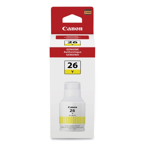 Canon GI-26 High Yield Inkjet Ink Bottle, 14,000 Pages, 132 mL, Pigment ...