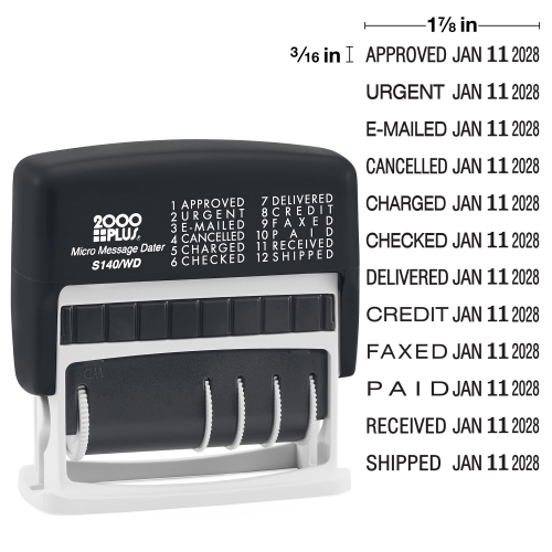 2000 PLUS Micro Message Dater, Self-Inking - W.B. Mason