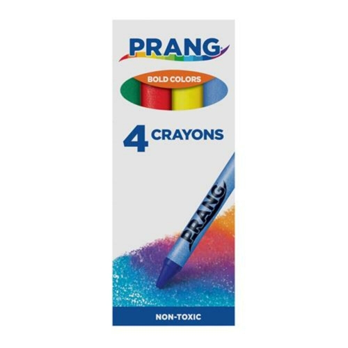Prang Crayons, Soy, Assorted Colors, 4/Pack, 288 Packs/Carton - W.B. Mason