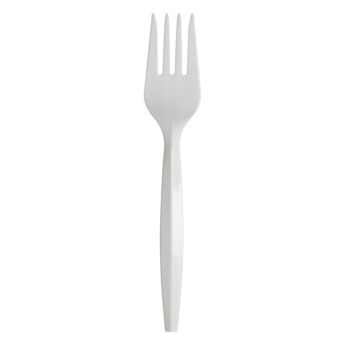 Dixie Disposable Forks, Medium Weight, Plastic, 6" L, White, 1000 Forks ...