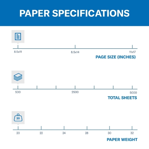 Hammermill Colors Colored Copy Paper, 20 lb, 8.5" x 11", Cream, 500 ...