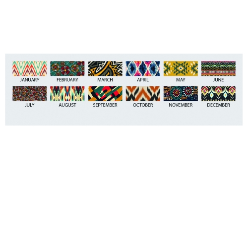 House of Doolittle Recycled Boho Vibe Monthly Desk Pad Calendar, 12 ...