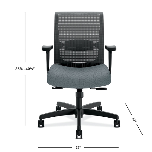 HON Convergence Task Chair, Synchro-Tilt With Seat Slide Control ...