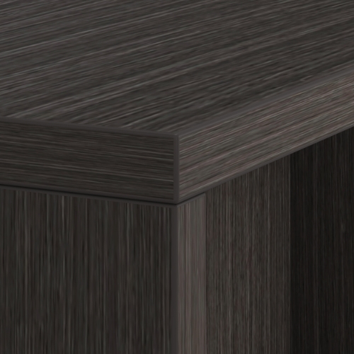 HON Mod Bookcase, 2 Shelves, 30"W x 13"D x 29"H, Slate Teak - W.B. Mason