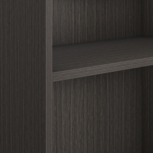 HON Mod Bookcase, 2 Shelves, 30"W x 13"D x 29"H, Slate Teak - W.B. Mason