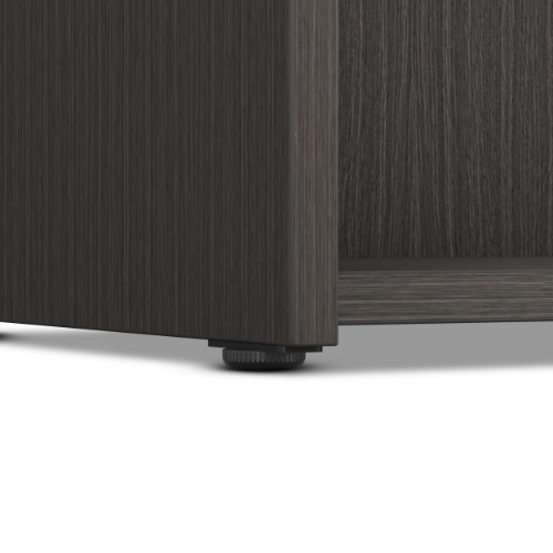 HON Mod Bookcase, 2 Shelves, 30"W x 13"D x 29"H, Slate Teak - W.B. Mason