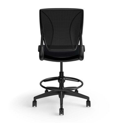 Humanscale World LM Task Stool, Armless, 8" H Cylinder with Foot Ring ...