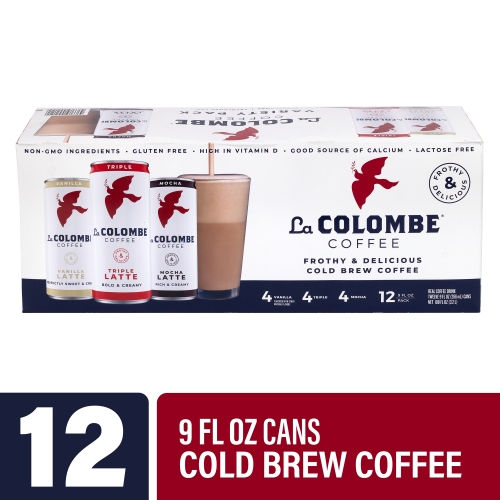 La Colombe Draft Latte Cold Brew Coffee Variety Pack, 9 oz, 12 Cans ...