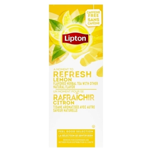 Lipton Tea Bags, Lemon, 28 Bags/Box - W.B. Mason