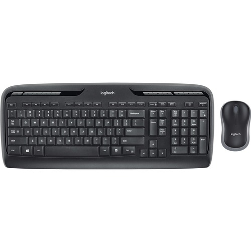Logitech MK320 Wireless Desktop Set, Keyboard/Mouse, USB, Black - W.B ...