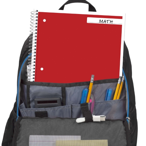 Mead Spiral 1 Subject Notebook, Wide Ruled, 8" x 10-1/2", White Paper ...