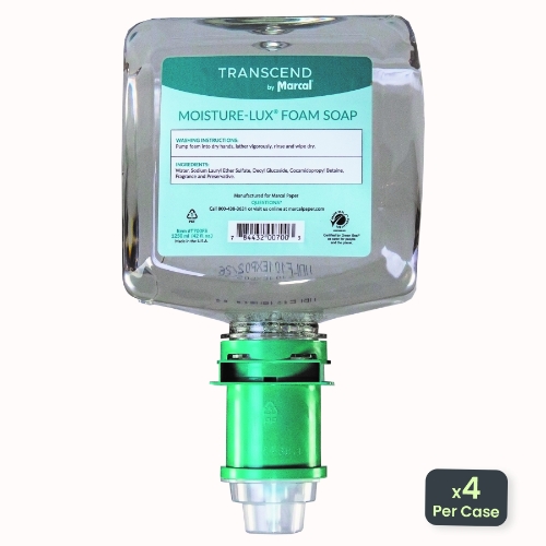Transcend by Marcal Moisture Lux Foaming Hand Soap Refill, Lux-Fresh ...