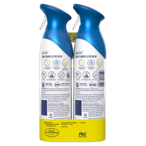 Febreze Air Freshener Spray, Ocean Scent, 8.8 oz, 2 Bottles/Pack - W.B ...