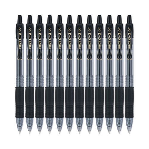 Pilot G2 Premium Retractable Gel Ink Pen, Refillable, Black Ink, .7mm ...