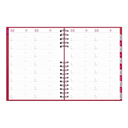 Blueline CoilPro Daily Planner, Untimed Journal, 12 Month, 10" x 8 ...
