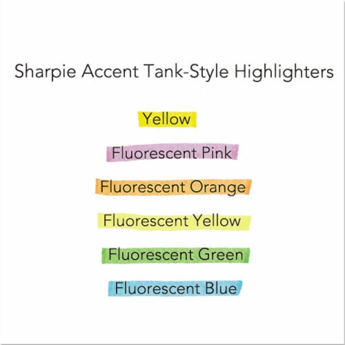Sharpie Accent Highlighters, Assorted Colors - W.B. Mason