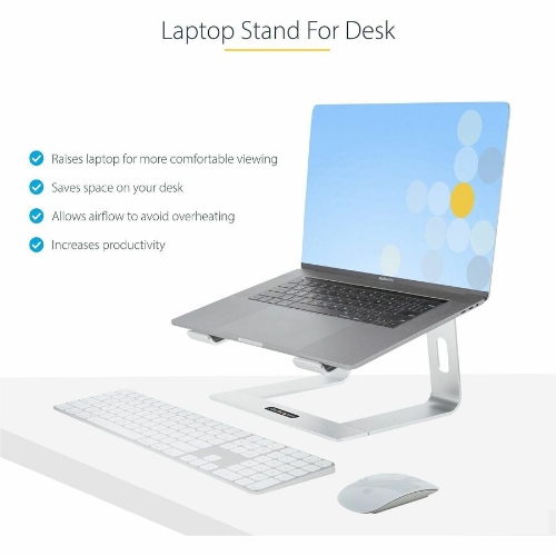 Startech.com Laptop Stand for Desk, Supports 5kg / 11lb, Aluminum ...