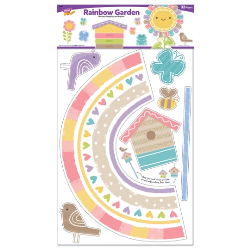 TREND Good to Grow Rainbow Garden Bulletin Board Set, 32 Pieces/Set - W ...