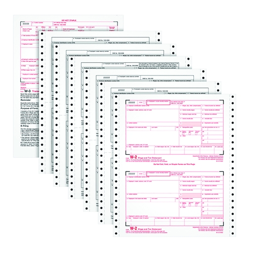 TOPS Adams 2025 W-2 Tax Forms, Continuous-Feed, 6-Part, 5-1/2" x 8-1/2 ...