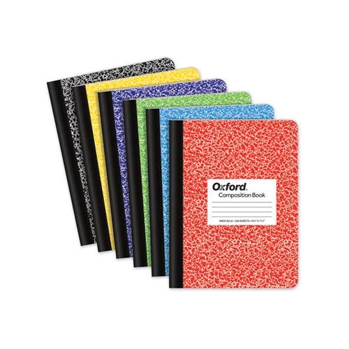TOPS Hardcover Composition Book, Wide Ruled, 9.75" x 7.5", White Paper ...