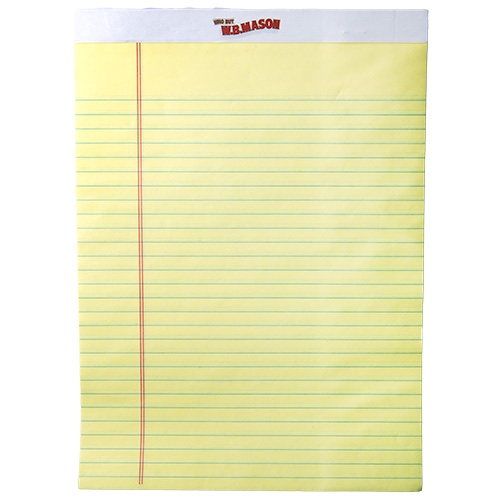 W.B. Mason Co. Perforated Edge Writing Pad, Legal Ruled, 8.5" x 11 ...