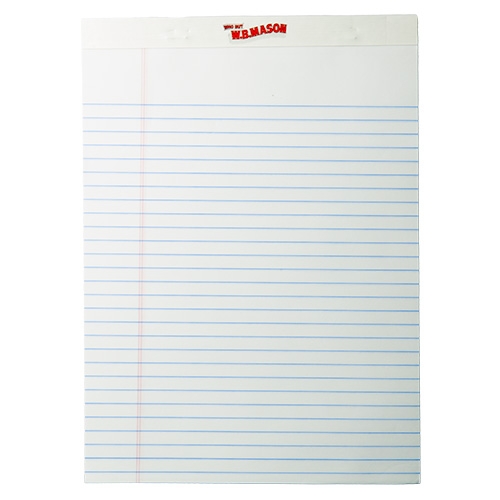W.B. Mason Co. Perforated Edge Writing Pad, Legal Ruled, 8.5" x 11 ...