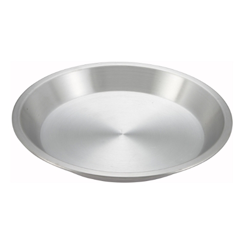 Winco Pie Plate, 8" Dia x 1" H, Aluminum - W.B. Mason