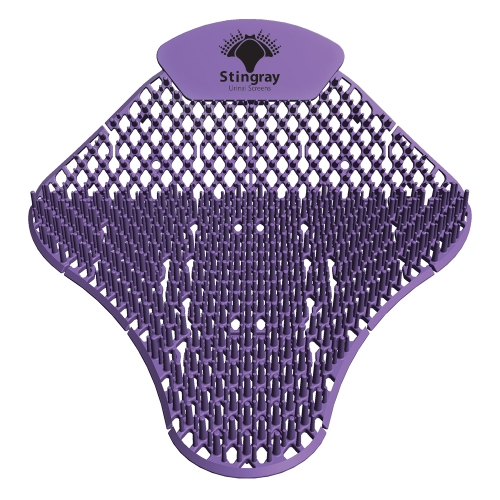 WizKid Stingray Urinal Screen, Lavender Scent, Purple, 6/Box - W.B. Mason