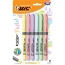 BIC Brite Liner Grip Pocket Highlighter, Assorted Ink Colors, Chisel ...