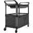 Rubbermaid Commercial Heavy-Duty 3-Shelf Rolling Service/Utility Cart ...