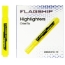 Flagship Desk Highlighter, Chisel Tip, Fluorescent Yellow, Dozen - W.B ...