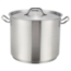 Winco Stock Pot with Cover, 32 qt, Stainless Steel - W.B. Mason
